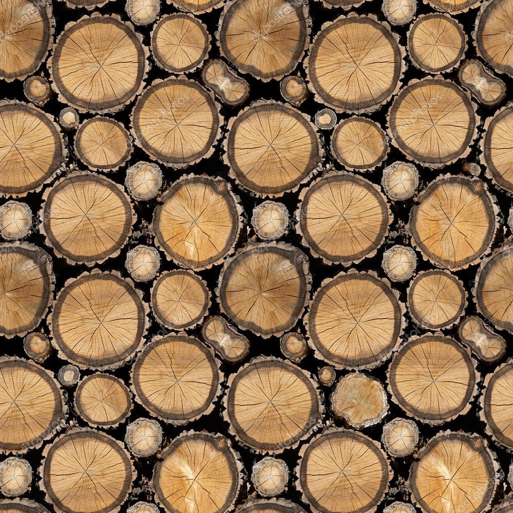 Seamless wood texture of cut tree trunk — Stock Photo © AlekseyPatsyuk ...