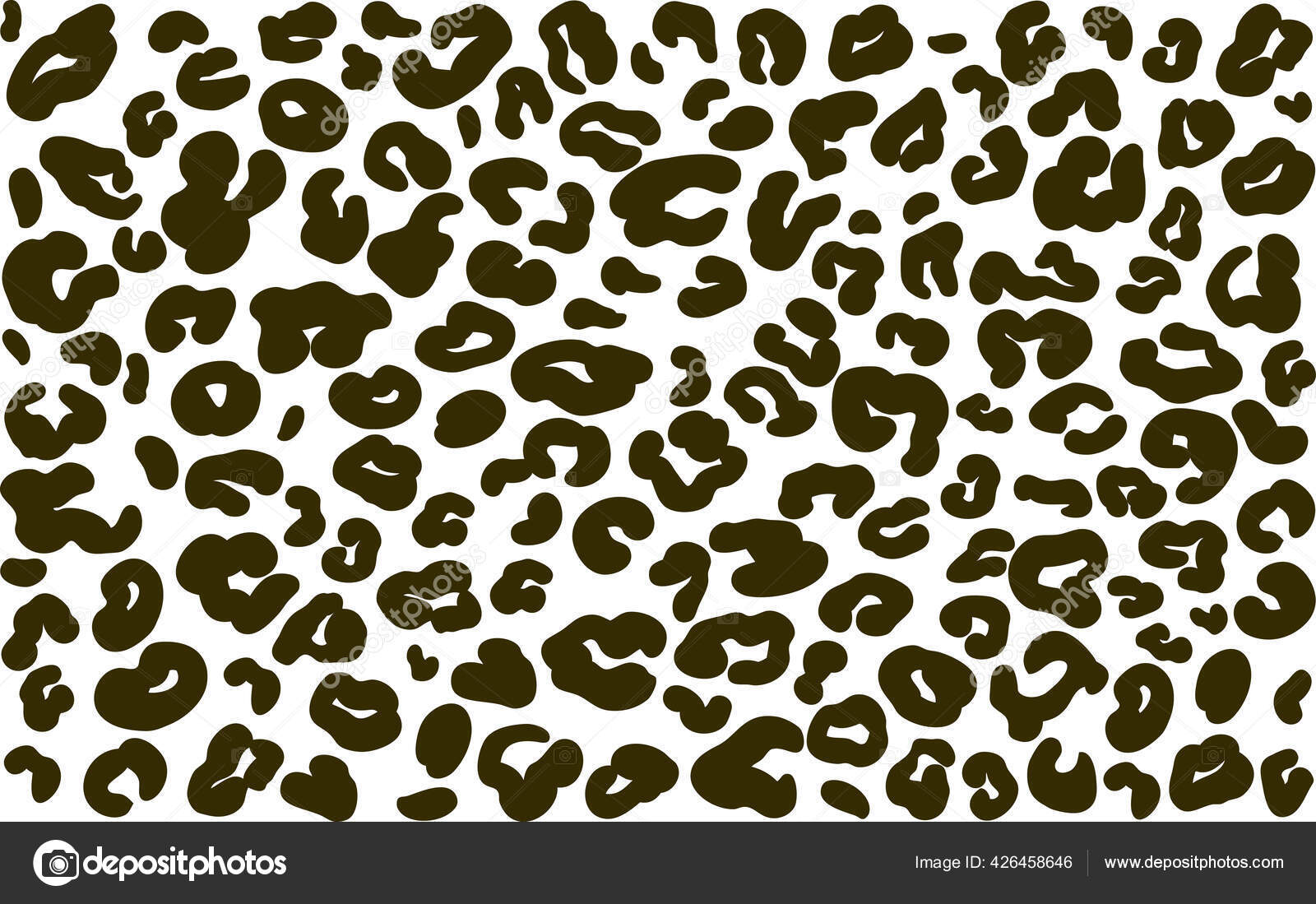 Leopardo Sin Costura Svg Patrón Diseño Vector Ilustración Fondo