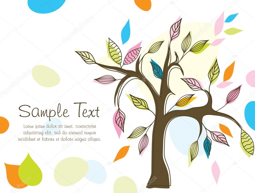 Tree abstract background, vector Stock Vector Image by ©Tolchik #54837923