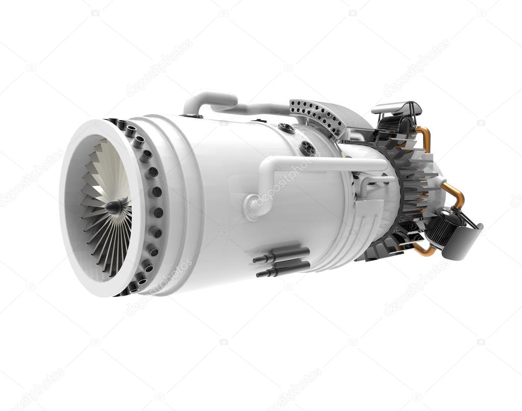 Jet engine inside isolated on white background High resolution Stock ...