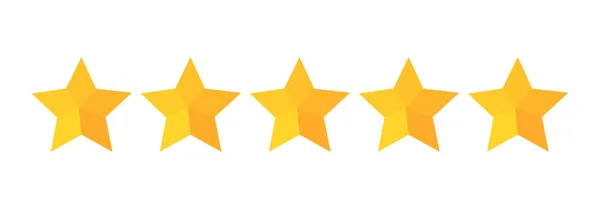 Stars Quality Rating Symbol Five Stars Icons Design Element Vector ...