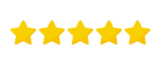 Stars Quality Rating Symbol Five Stars Icons Design Element Vector ...