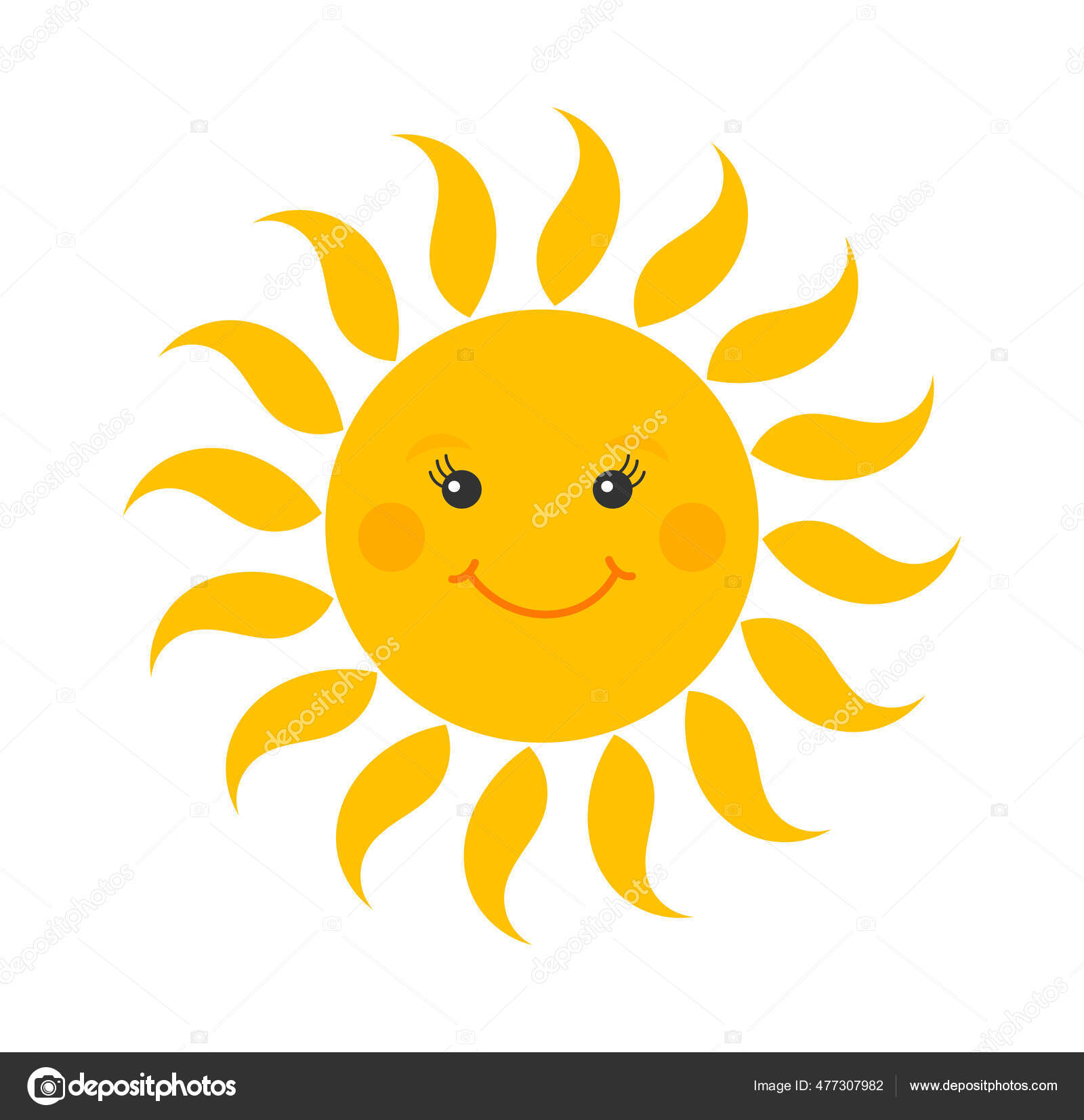 Smiling Sun Clip Art