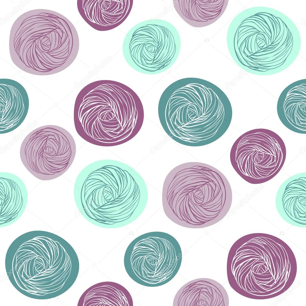 Yarn ball pattern — Stock Vector © 0112angel #106710548