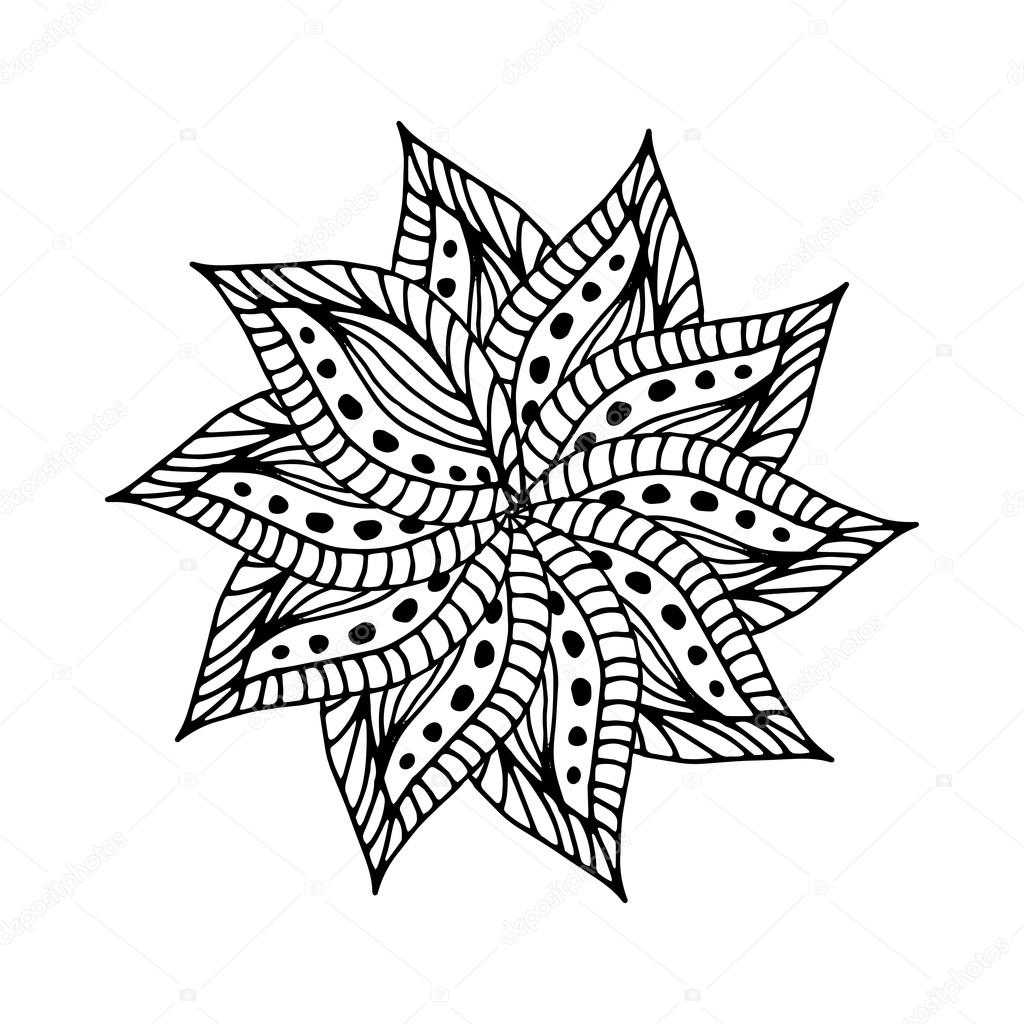 Zentangle mandala pattern Stock Vector Image by ©0112angel #120395168