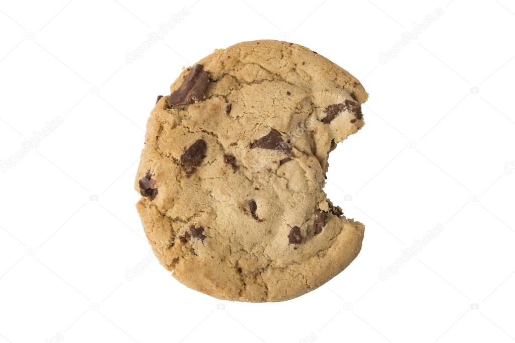 Chocolate Chip Cookie - Bite Taken — Stock Photo © icemanj #122243238