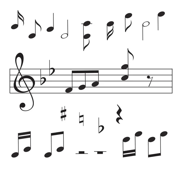 Music Notes Stock Vector Image by ©jhansen2 #9936400