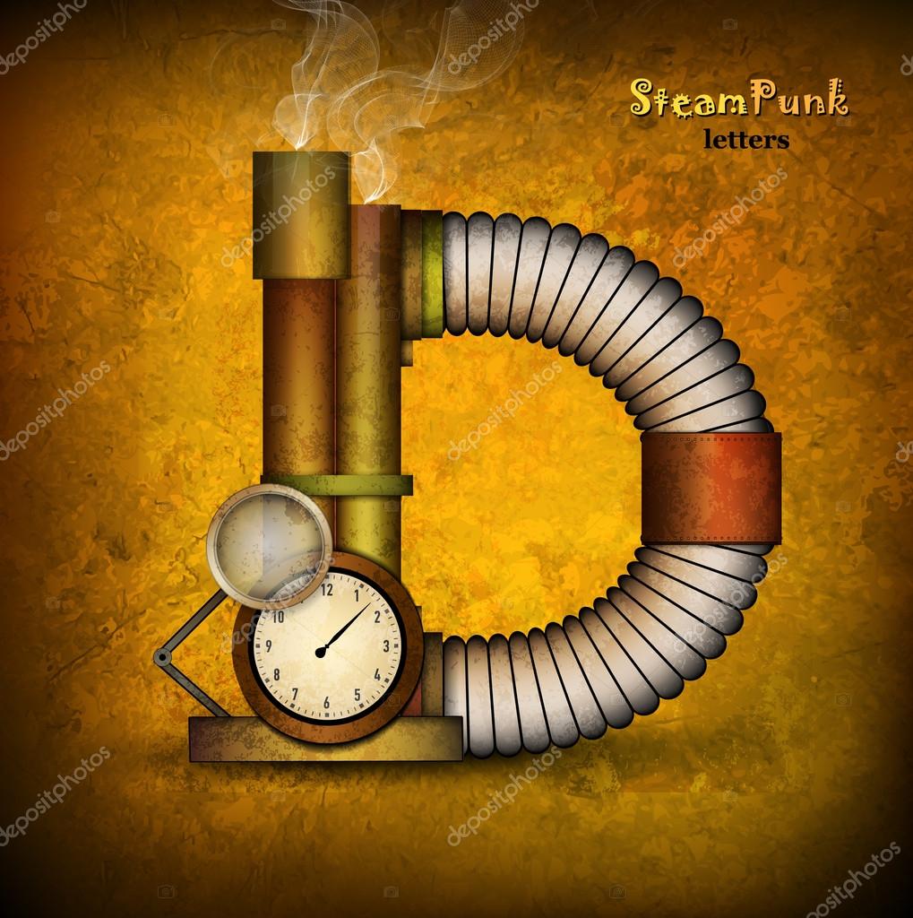 Steam punk letter D Stock Vector Image by ©mariaaverburg #61184045