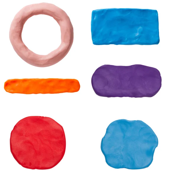Plasticine geometric shapes — Stock Photo © colors06 #60503155