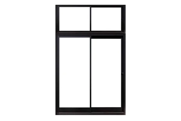 Black Metal Window Frame Isolated White Background — Stock Photo © Torsakarin #200553546