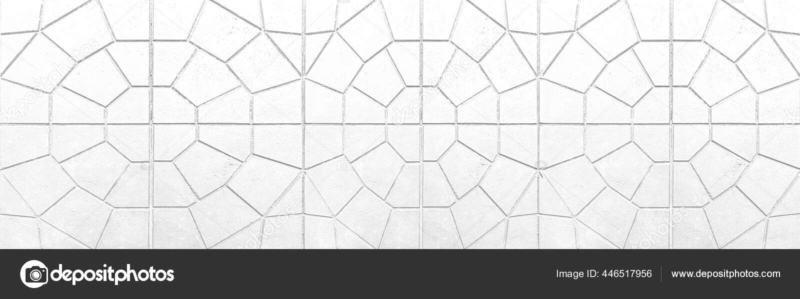 Panorama White Granite Floor Tile Circular Pattern Texture Background ...