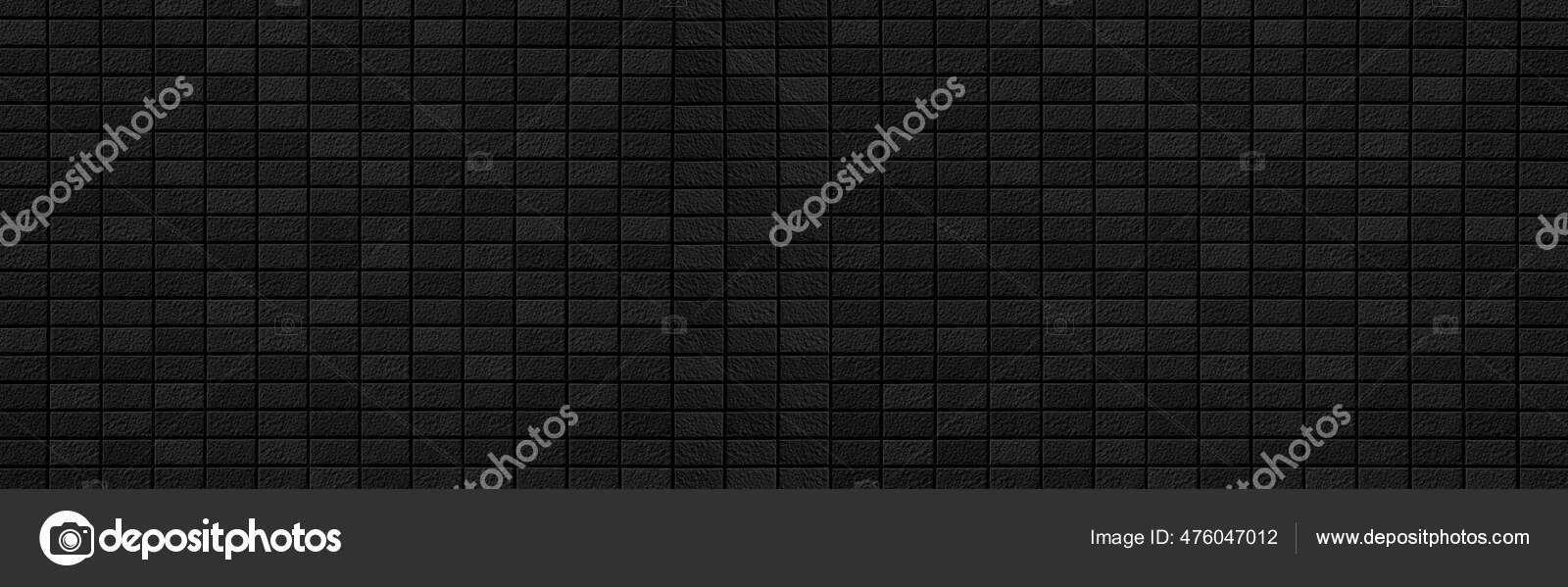 Panorama Modern Black Brick Wall Texture Background — Stock Photo ... Panorama Modern Black Brick Wall Texture Background — Stock Photo ...