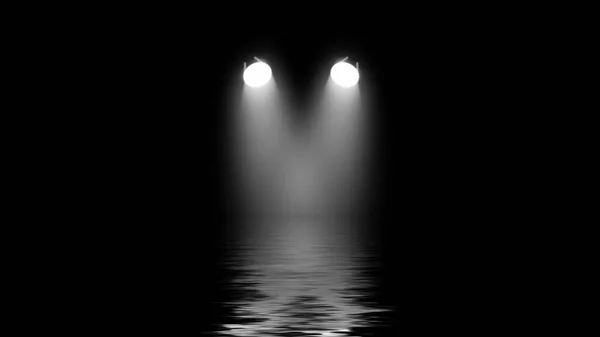 Proyector blanco luces de arena del estadio brillante. Proyector con ...