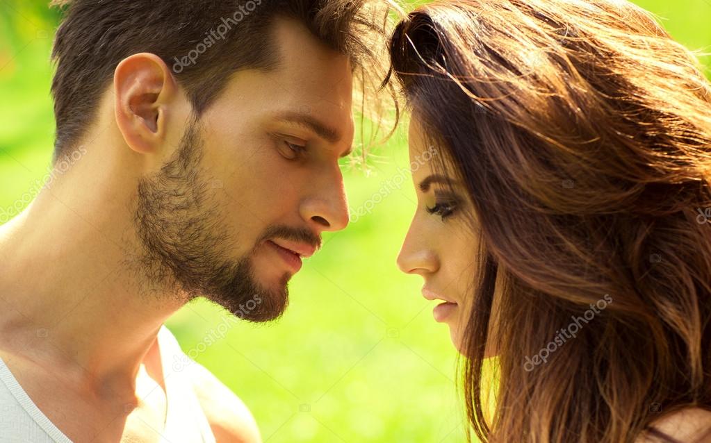 Young couple kissing Stock Photo by ©kiuikson 78837554