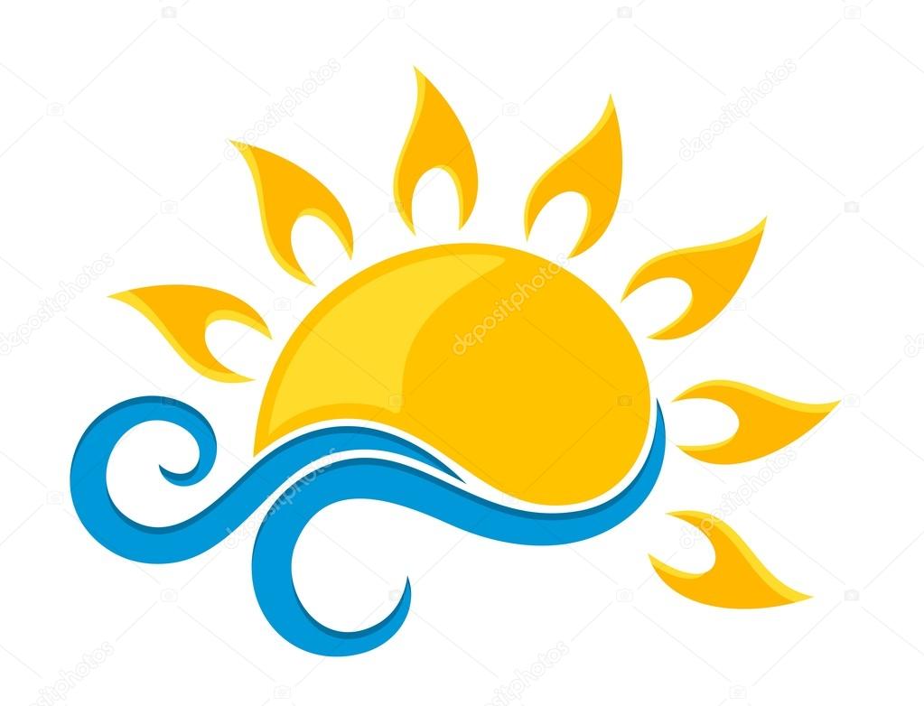 Logotipo Del Sol Azul