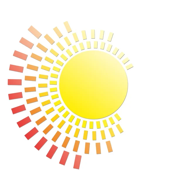 Logo of the color sun. — Stock Vector © Designer_an #90693410