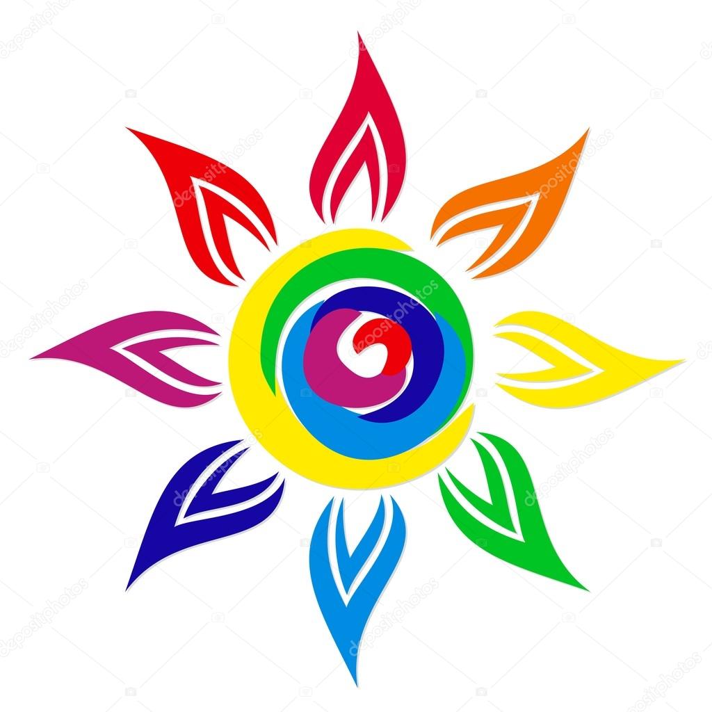 Logo de color sol . Vector de stock #111948166 de ©Designer_an