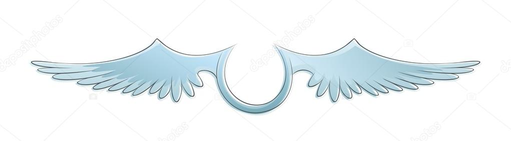 Logo com asas . imagem vetorial de Designer_an© 112565046