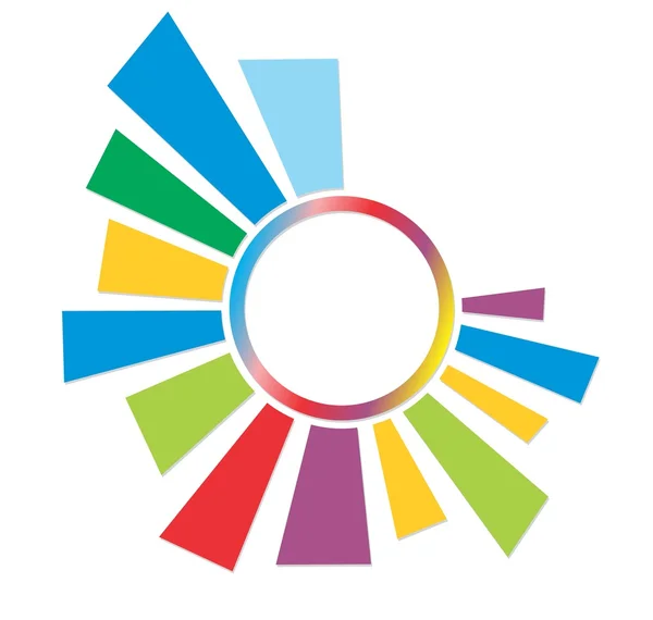 Logo of the color sun. — Stock Vector © Designer_an #90693410