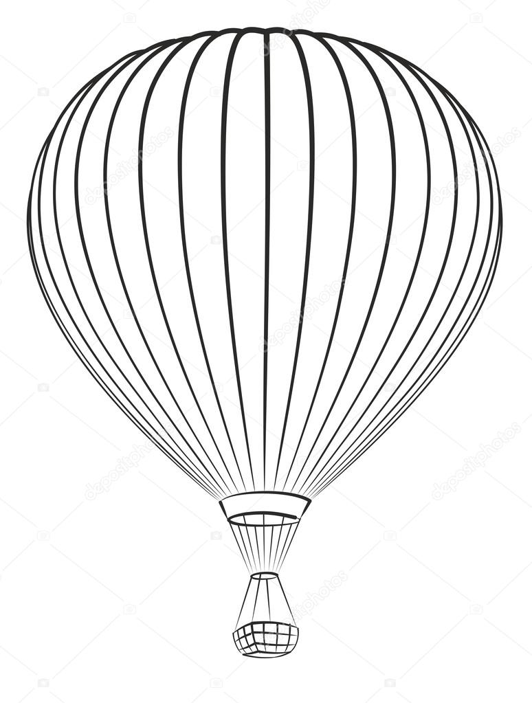 velký létající balón — Stock Vektor © Designer_an #118776936