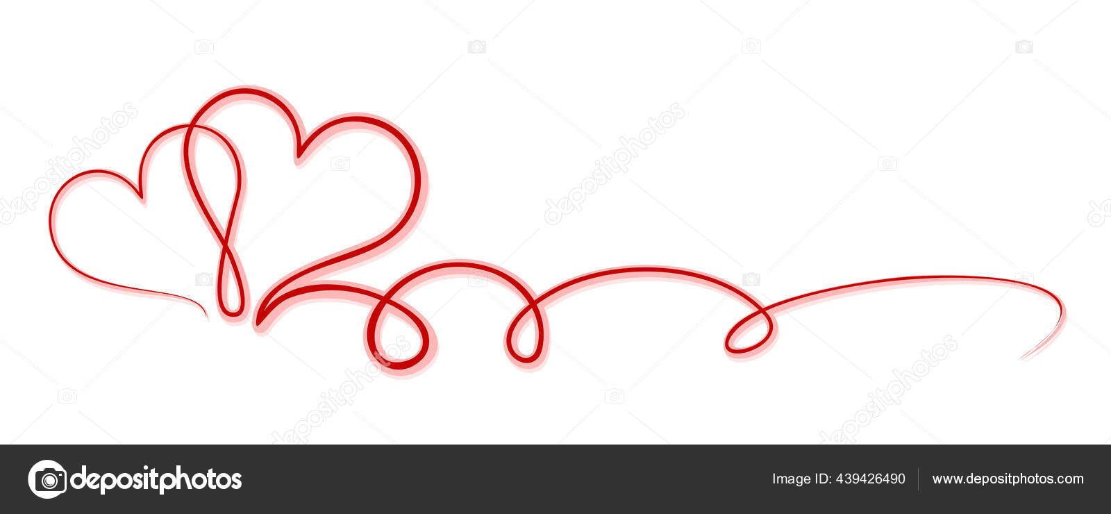 Symbol Stylized Red Heart Stock Vector Image by ©Designer_an #439426490