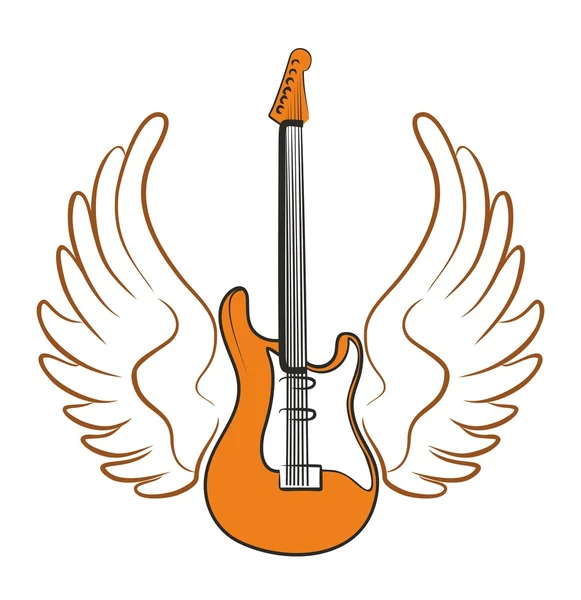 Gitara elektryczna, rysunek — Grafika wektorowa © BigAlBaloo #46614113