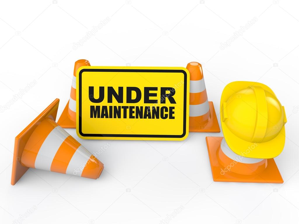 3d under maintenance sign board — Stock Photo © mrhighsky #78210174