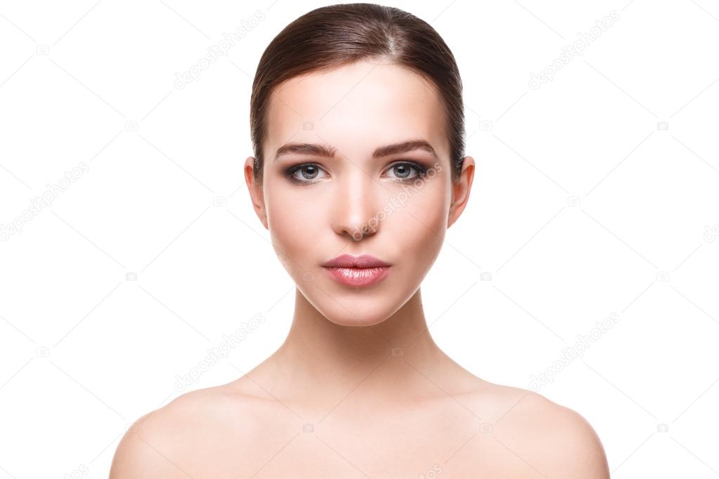 Woman with beautiful clean face — Stock Photo © AY_PHOTO #106346240