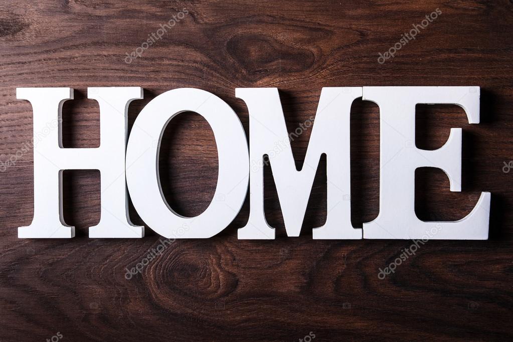 Letras blancas con palabra HOME: fotografía de stock © AY_PHOTO ...