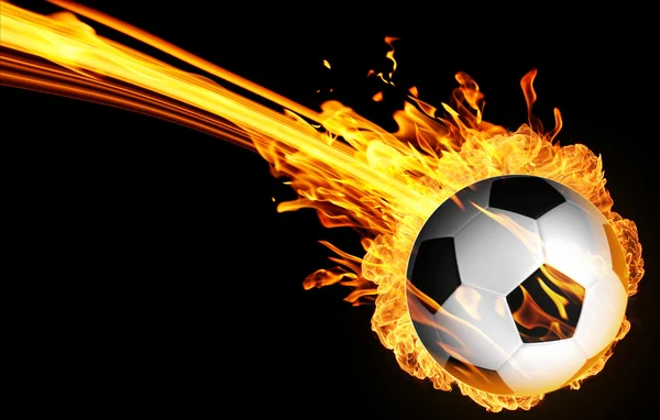 Soccer ball in flames — Stock Photo © sumners #3247866