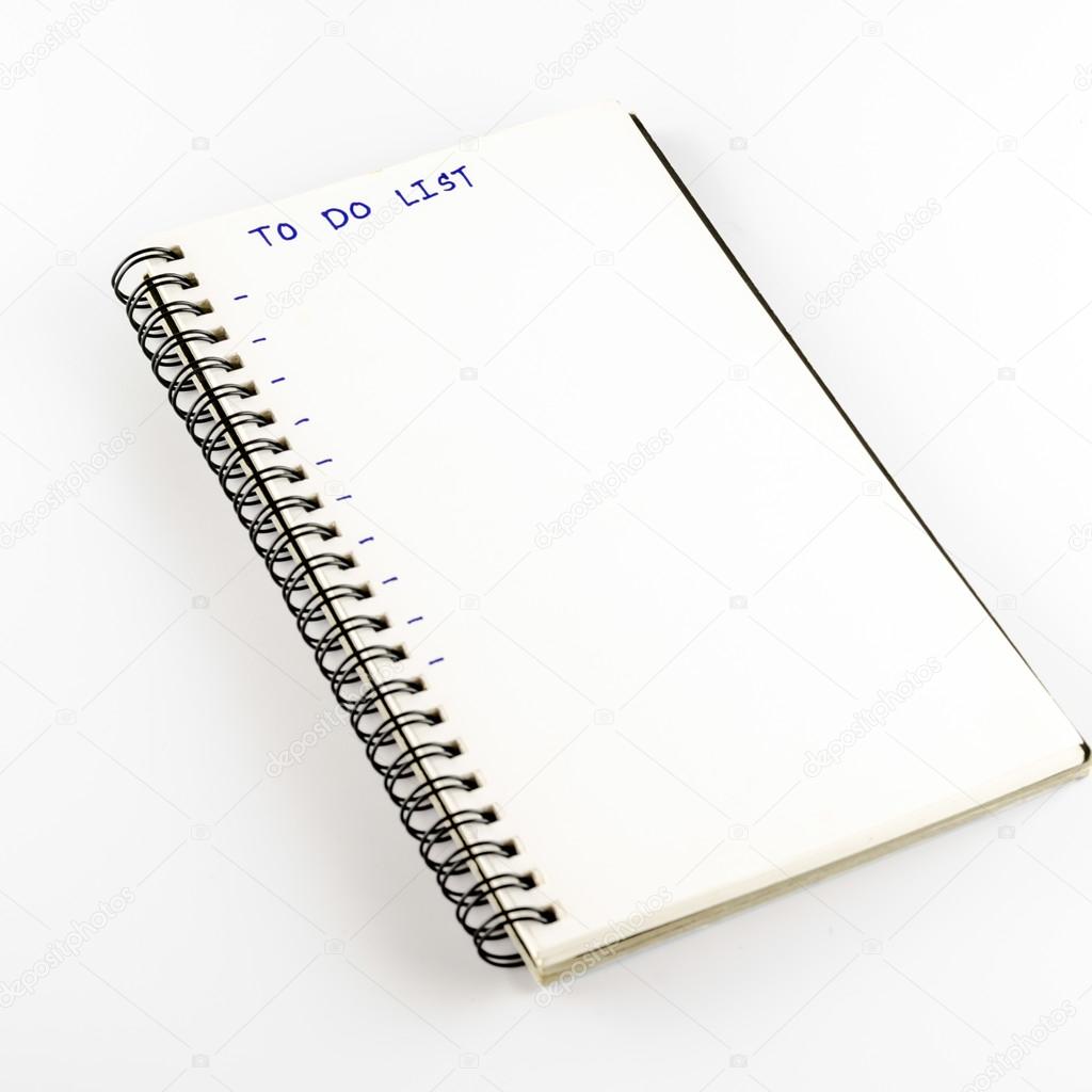 Notebook write to do list word — Stock Photo © ammza12 #54926773