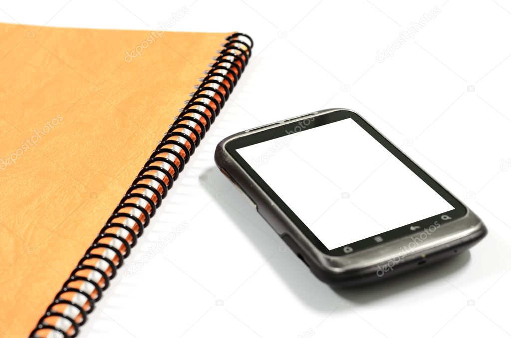 Smartphone with note book — Stock Photo © ammza12 #62033281