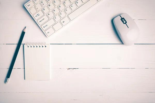 Notepad and computer — Stock Photo © ammza12 #83614962