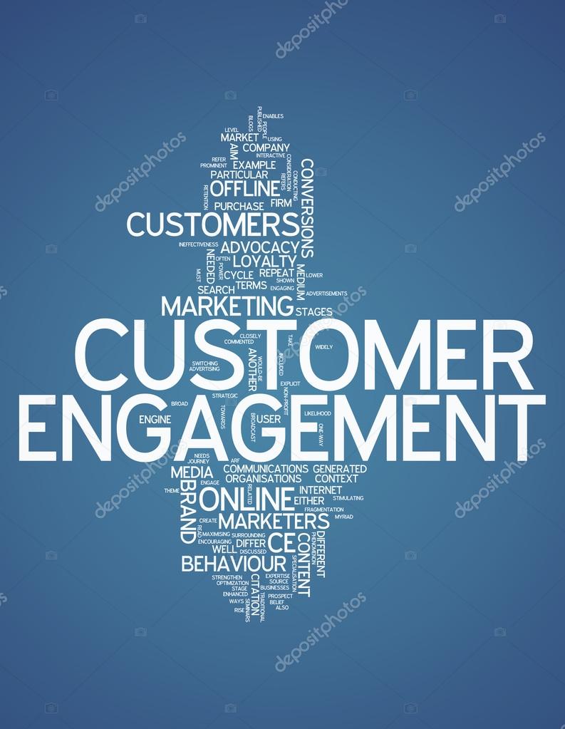 Word Cloud Customer Engagement — Stock Photo © mindscanner #52358291