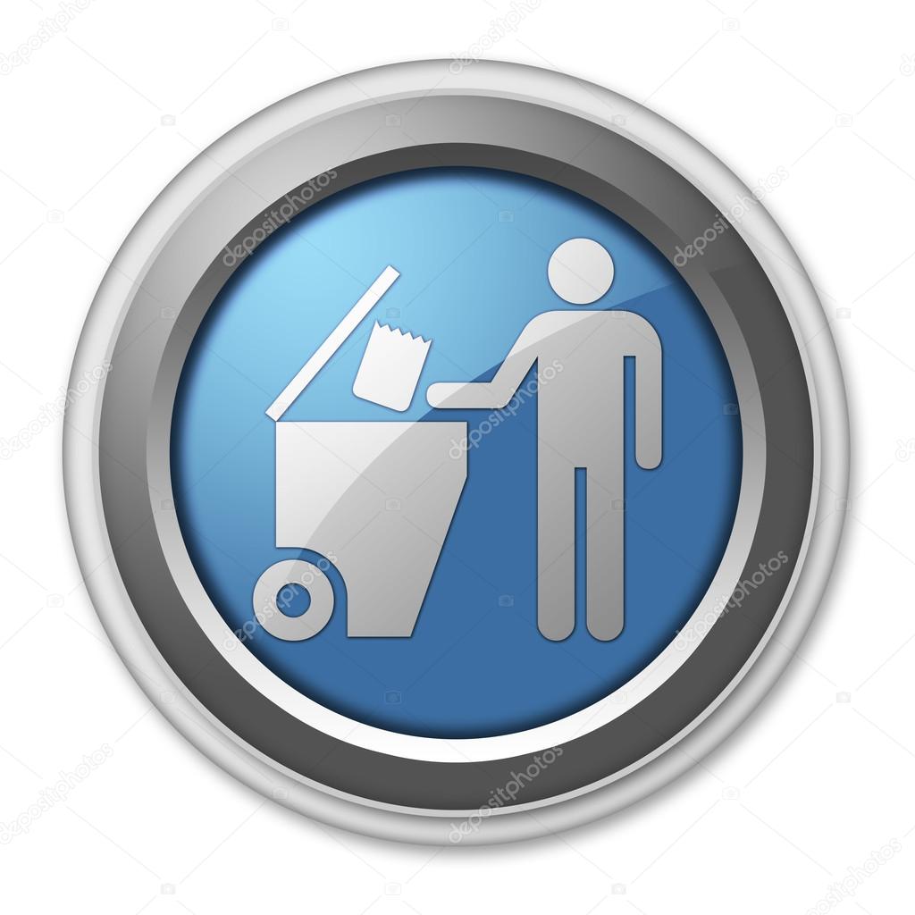 Icon, Button, Pictogram Trash Dumpster — Stock Photo © mindscanner ...