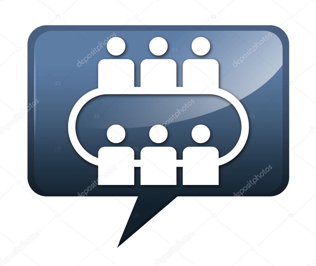 Icon, Button, Pictogram Conference — Stock Photo © mindscanner #53656679