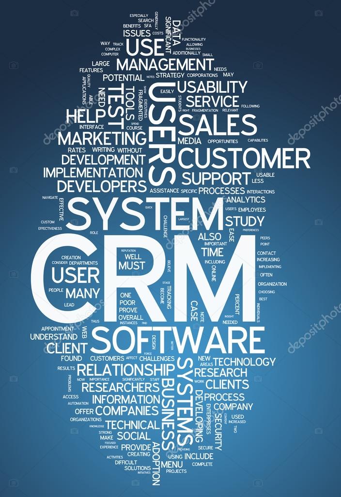 Word Cloud CRM - Customer Relationship Management — Stock Photo ...
