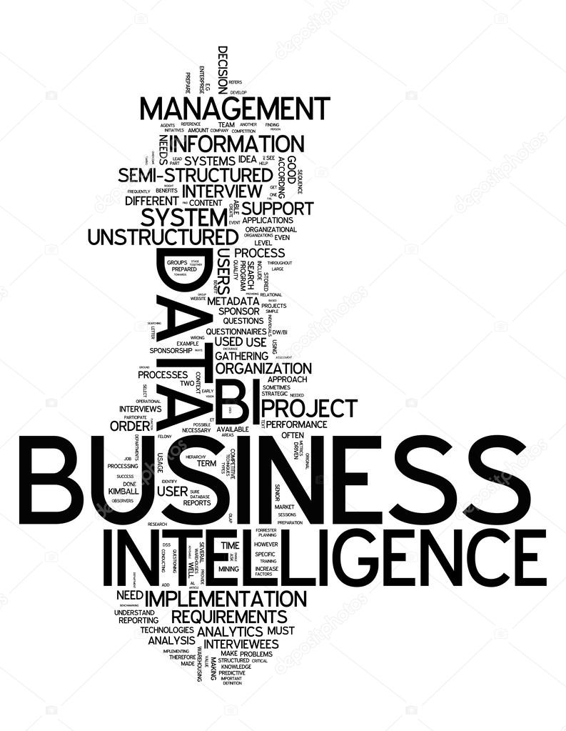 Word Cloud Business Intelligence — Stock Photo © mindscanner #54496549