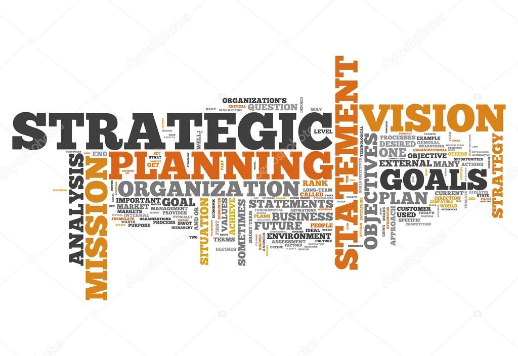 Word Cloud Strategic Planning — Stock Photo © mindscanner #63925777