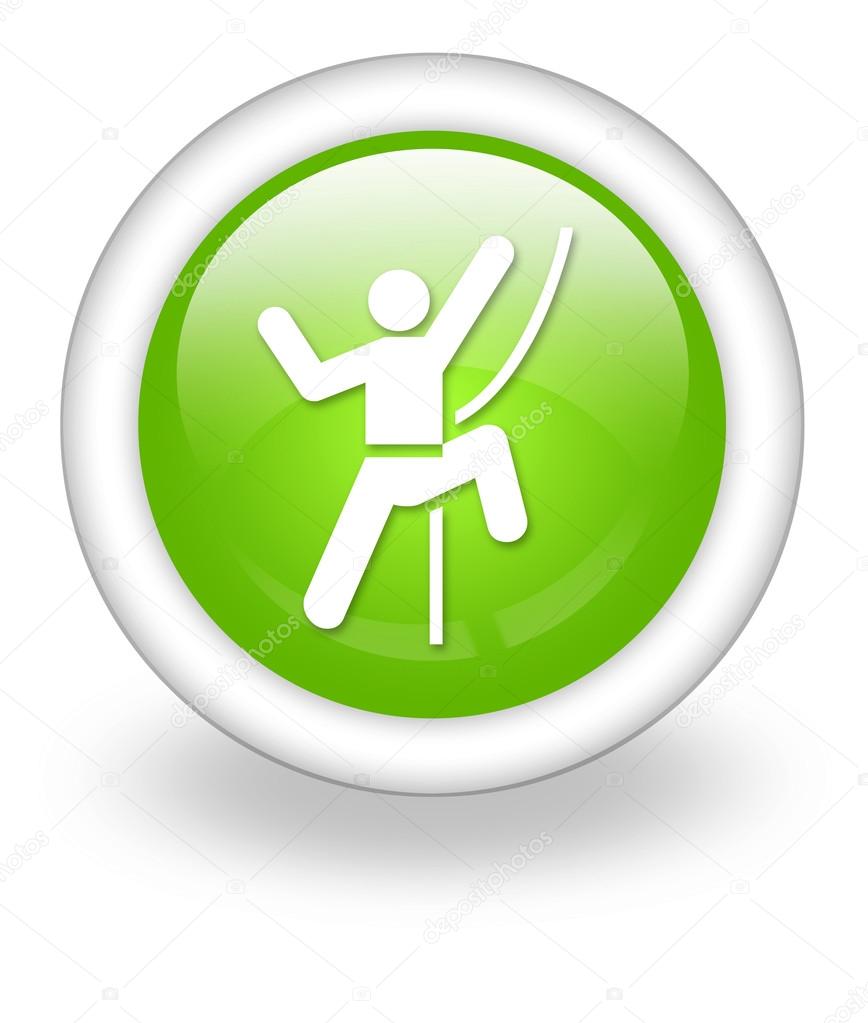 Icono, Botón, Pictograma Escalada en roca: fotografía de stock ...