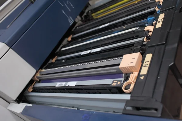 Toner cartridge in the industrial printer - Stock Image - Everypixel