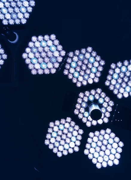 Surgical light from below on a dark background - Stock Image - Everypixel