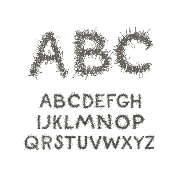 Hand Drawn Latin Alphabet Letters Stock Vector Image by ©DniproDD ...