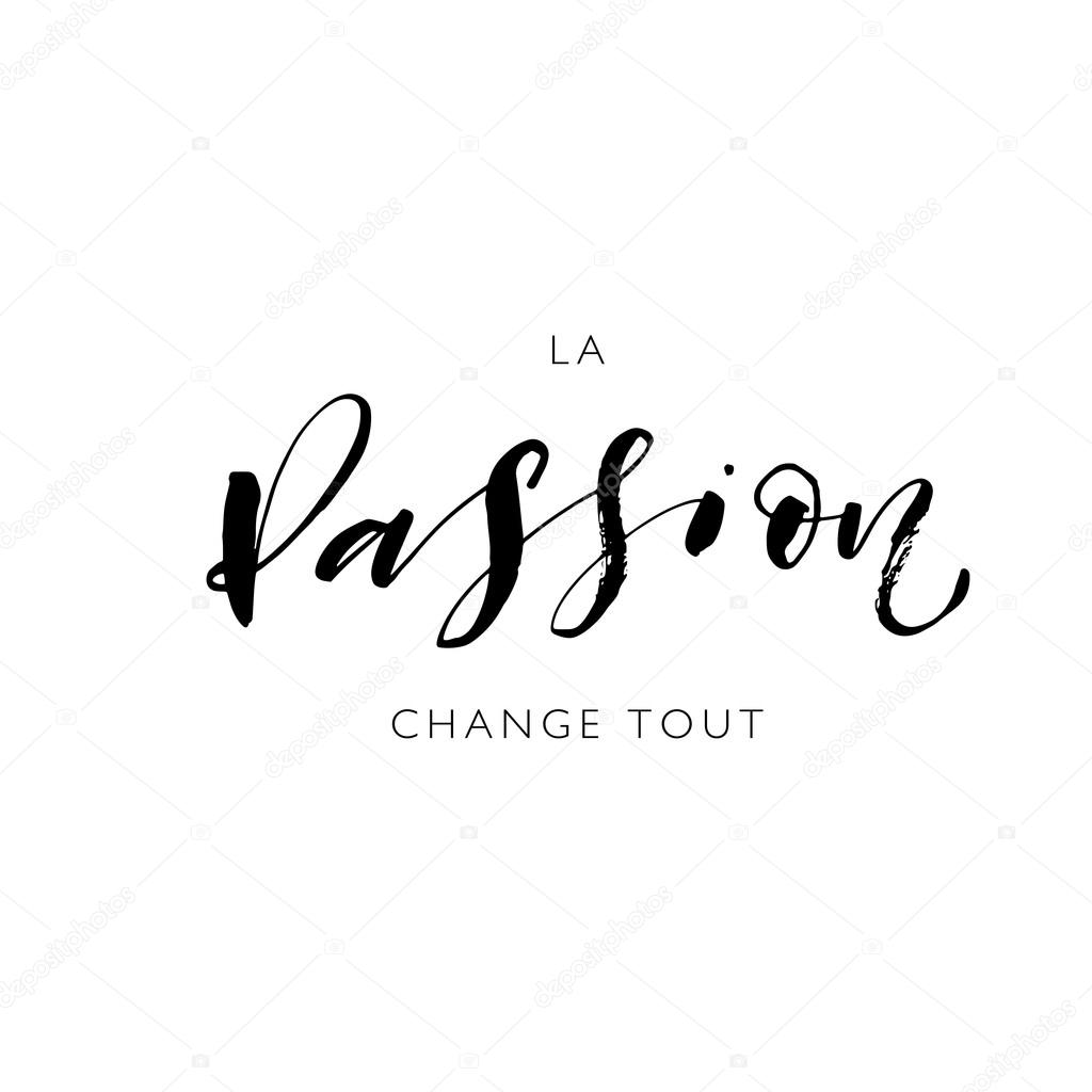 La passion change tout card Stock Vector Image by ©gevko93 #123205252