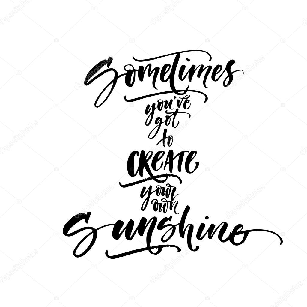 Inspirational quote calligraphy Stock Vector by ©gevko93 123206490