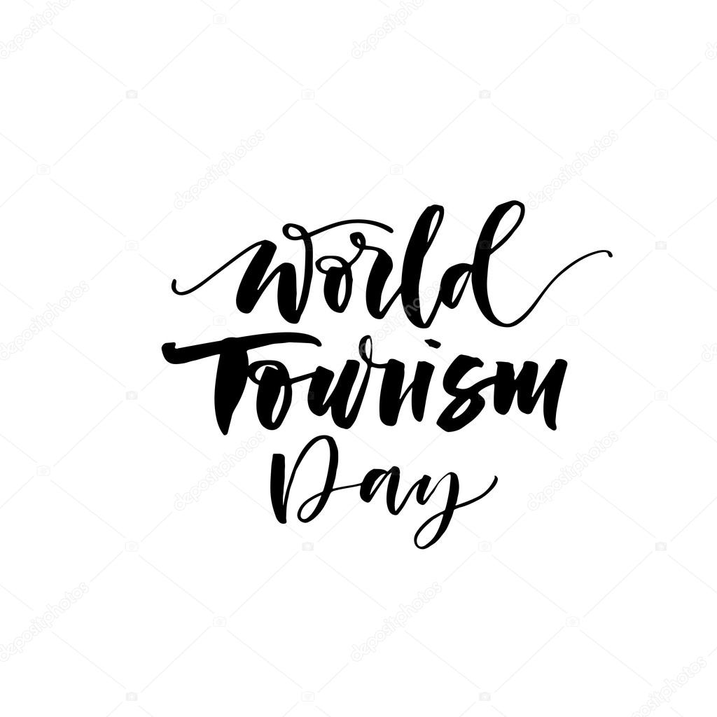 Día Mundial del Turismo caligrafía 2022