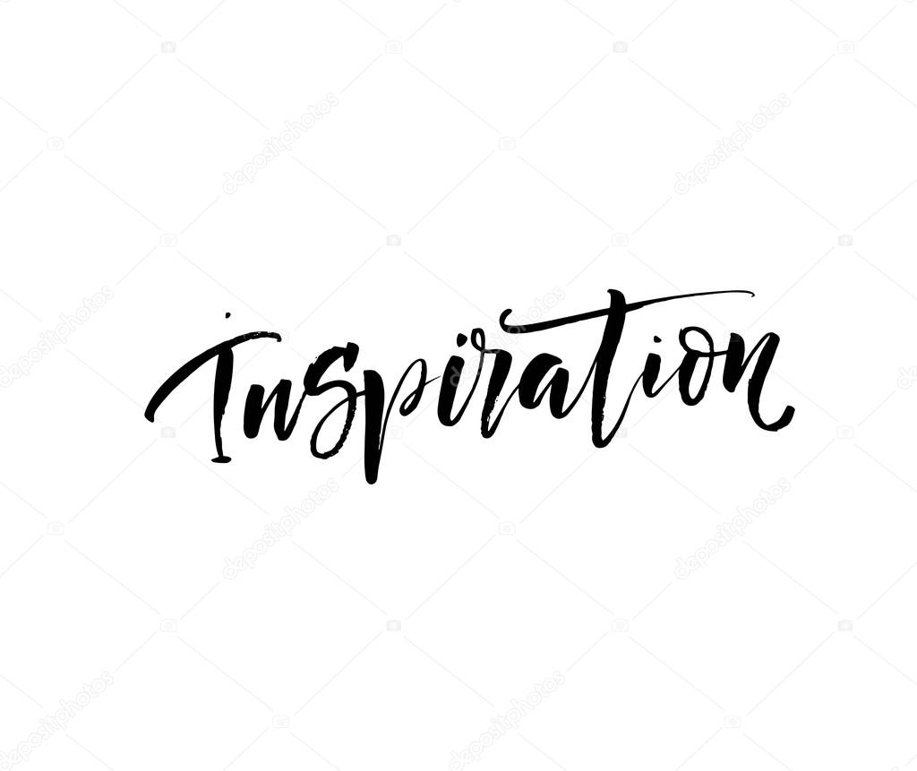 Inspirational quote calligraphy Stock Vector Image by ©gevko93 #123209560