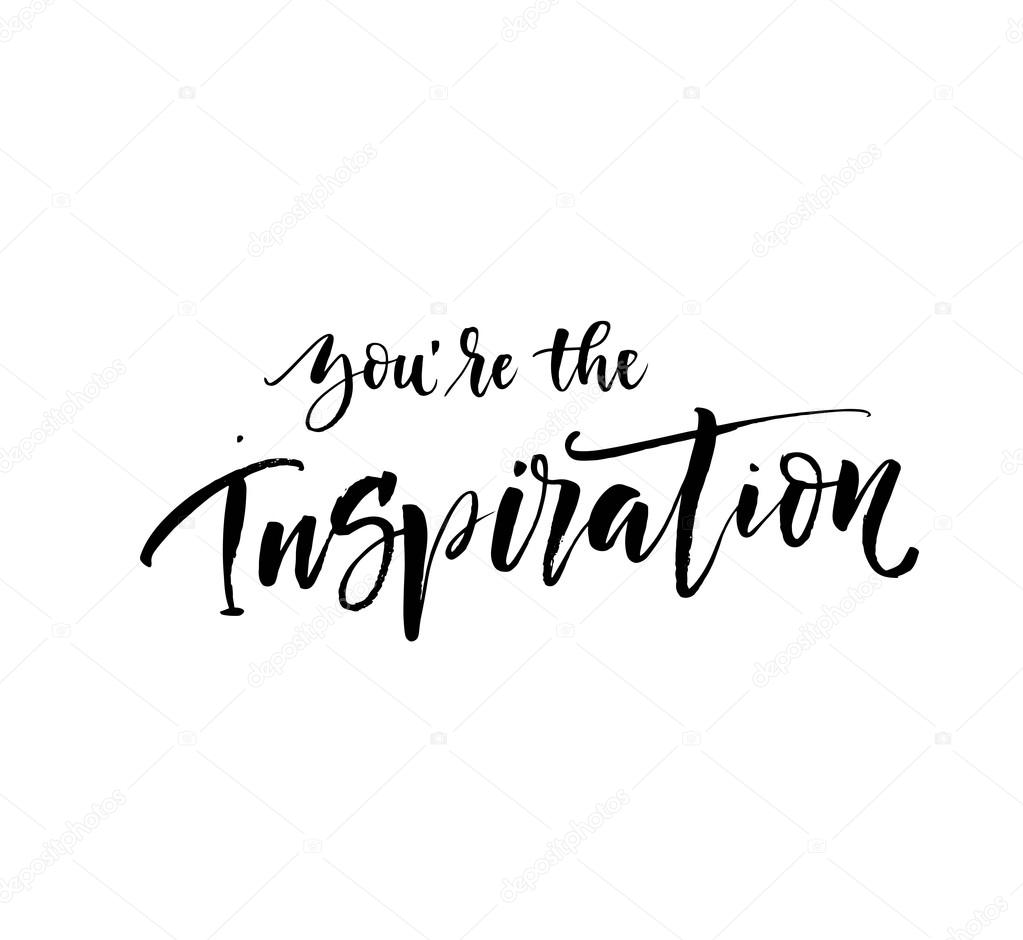 Inspirational quote calligraphy Stock Vector Image by ©gevko93 #123209564