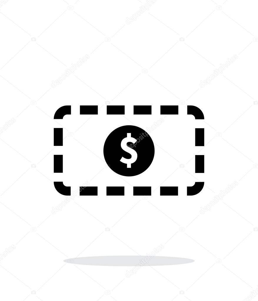 Banknote simple icon on white background. Stock Vector Image by ...