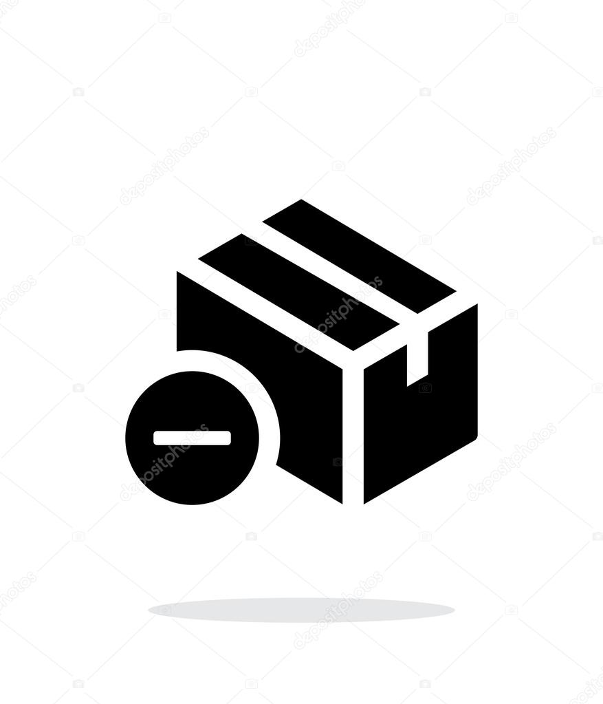 Remove box simple icon on white background. Stock Vector Image by ...